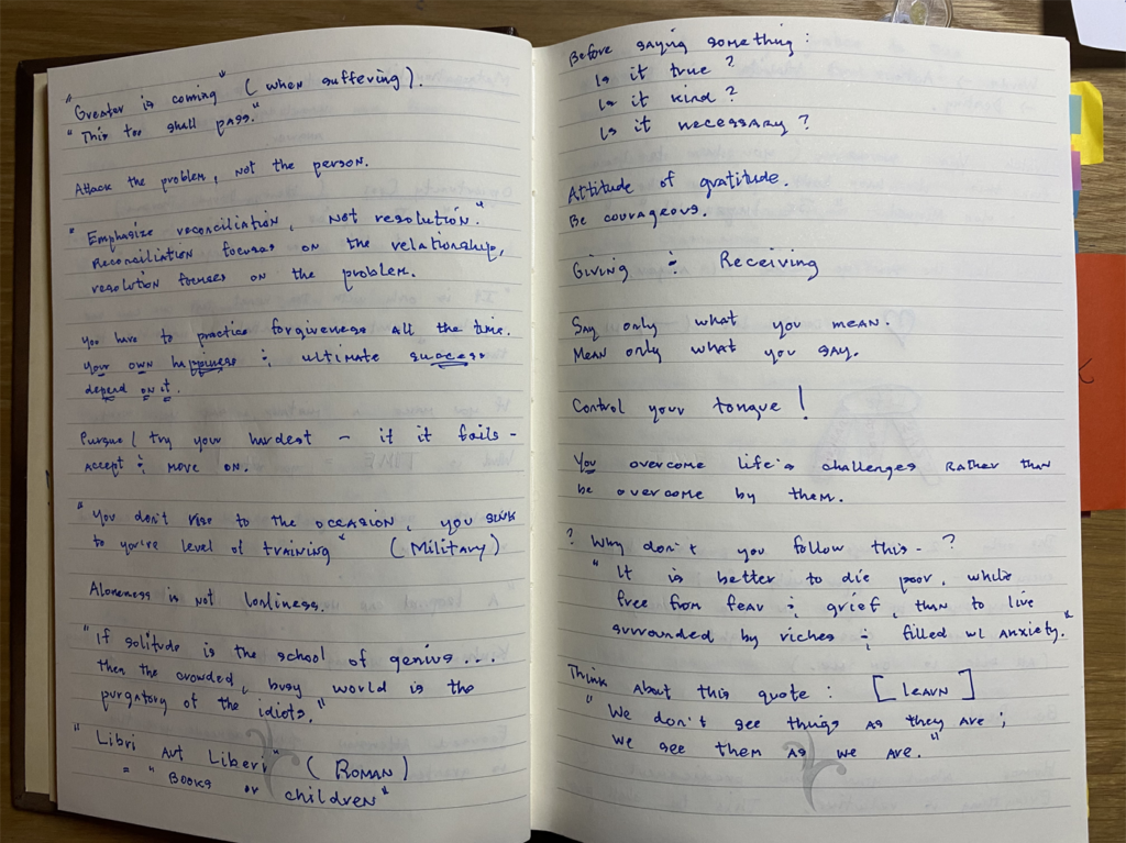 My Journal Entries – INSPIAIR